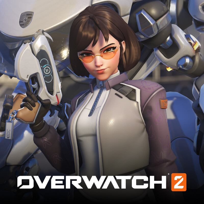 ArtStation - D.VA Porsche (Overwatch 2)