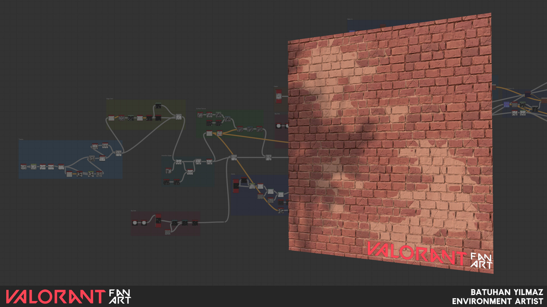 ArtStation - Brick Wall Material (Valorant Fanart)