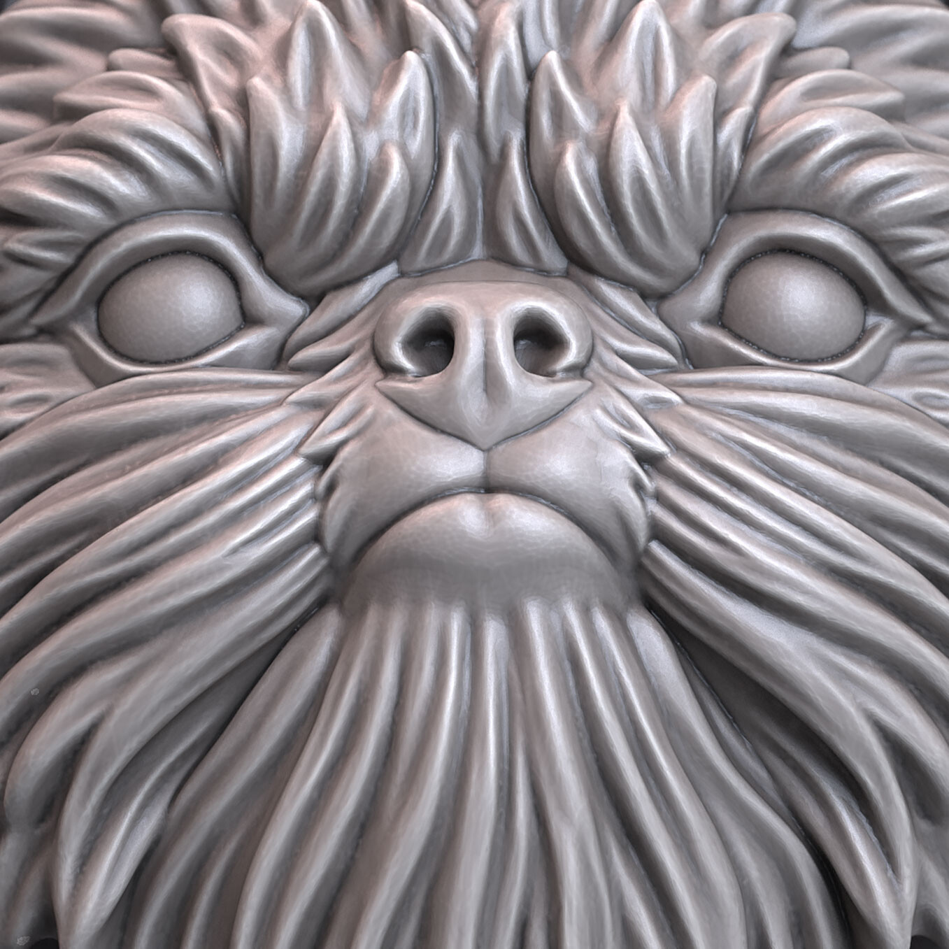 ArtStation - Brussels Griffon. Paracord Bead 3d model