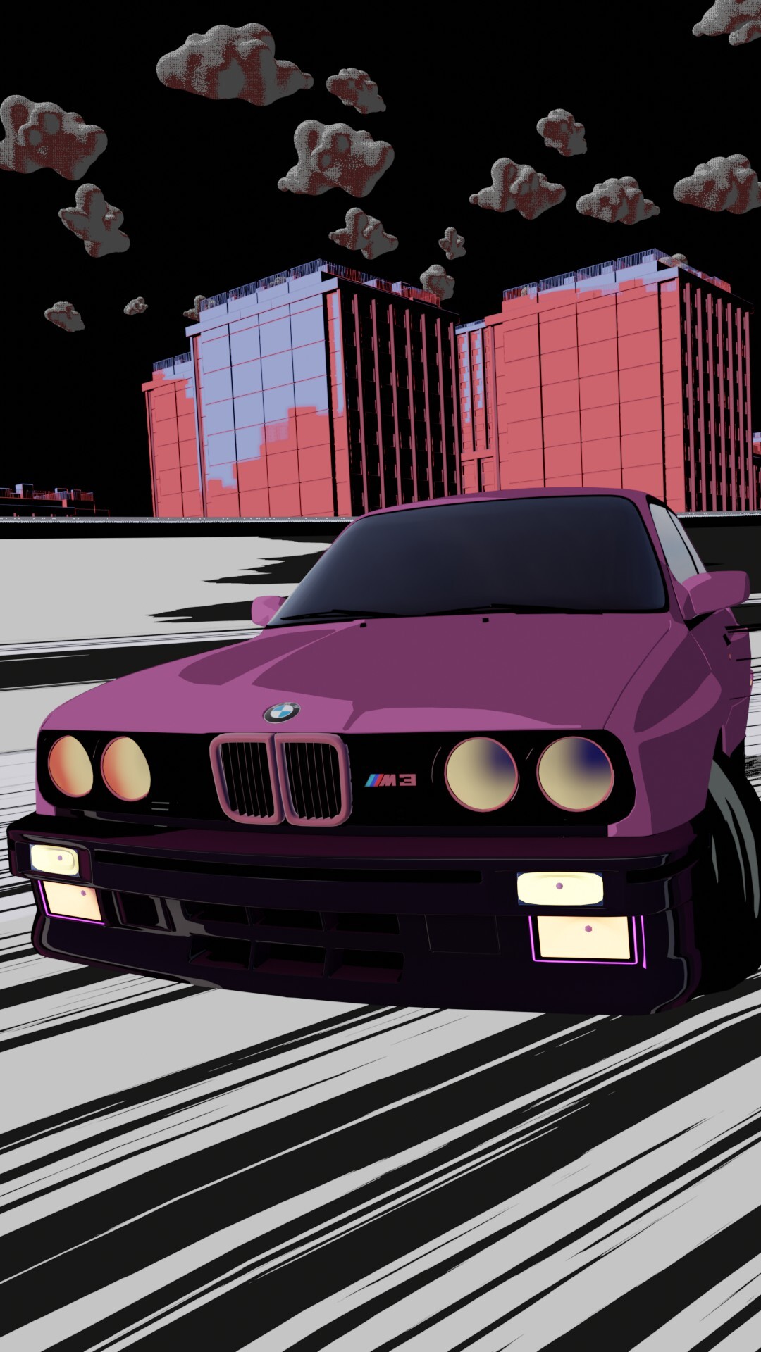 ArtStation - Cartoon BMW E30 Drifting Showcase