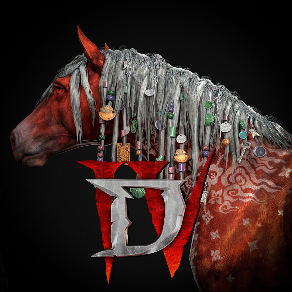 ArtStation - Diablo IV - Mount Armor - Moonborn Stallion