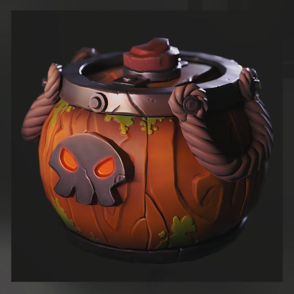 ArtStation - Stylized game-ready fantasy barrel prop