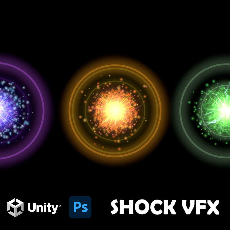 ArtStation - Electric Explosion, Unity VFX
