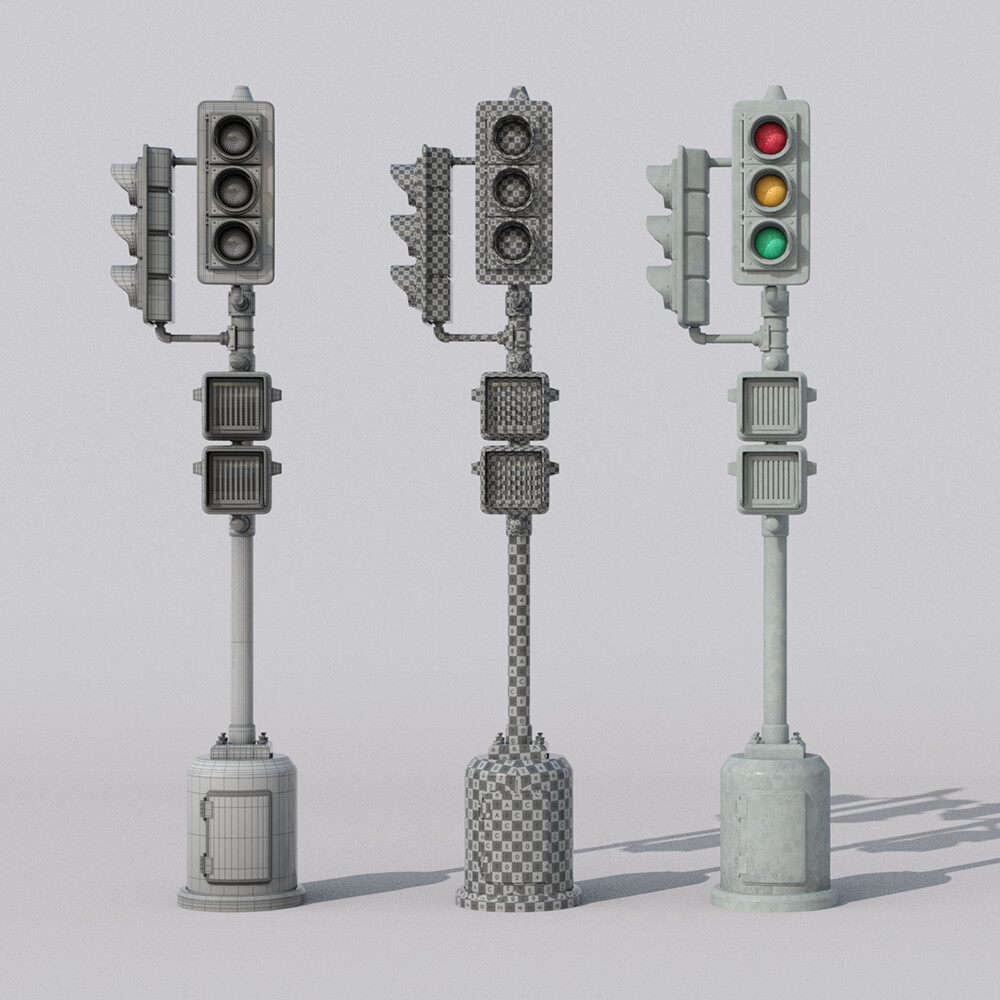 ArtStation - Stoplight 3D model