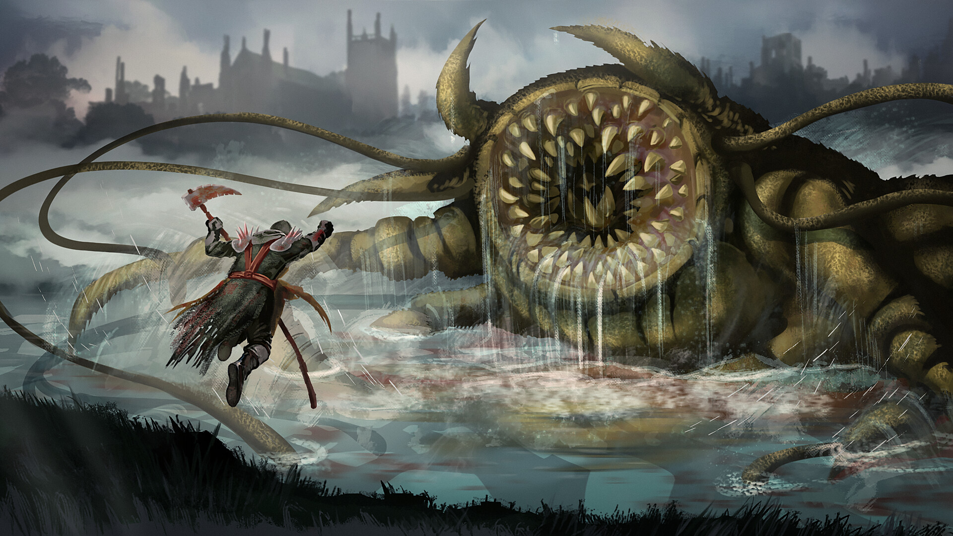 ArtStation - Bloodborne - a Rebranding of the character and location