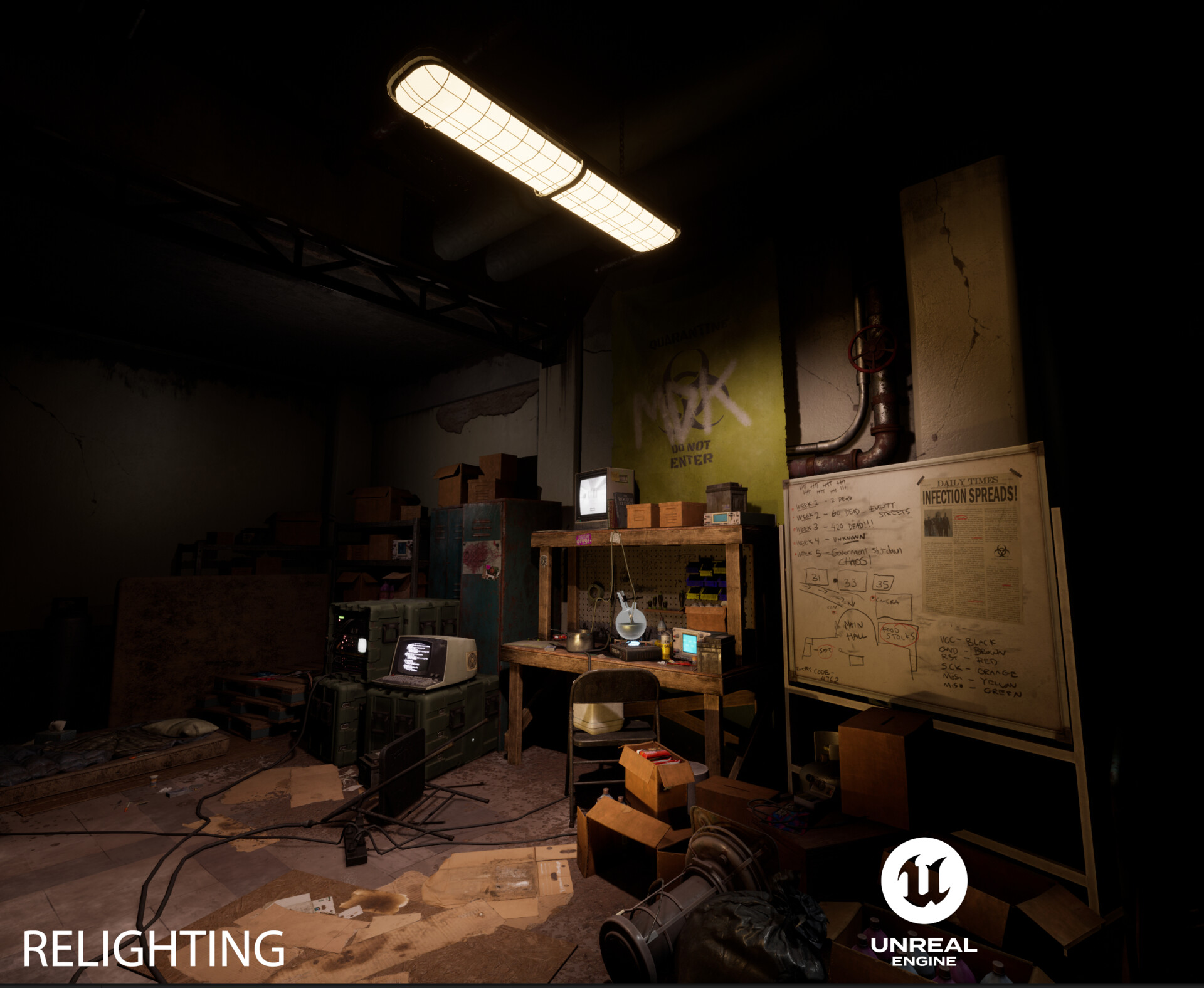 ArtStation - Re-Lighting Dekogon's Safe House