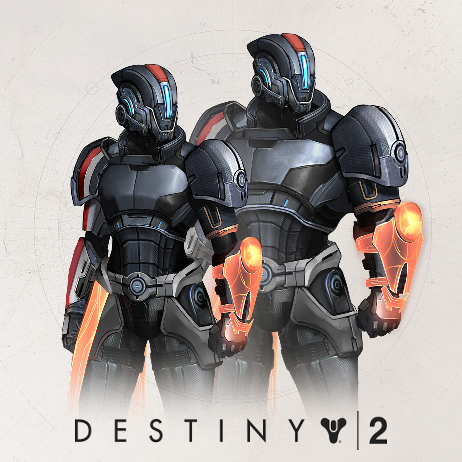 ArtStation - Destiny 2 x Mass Effect - Commander Shepard N7 Titan Armor