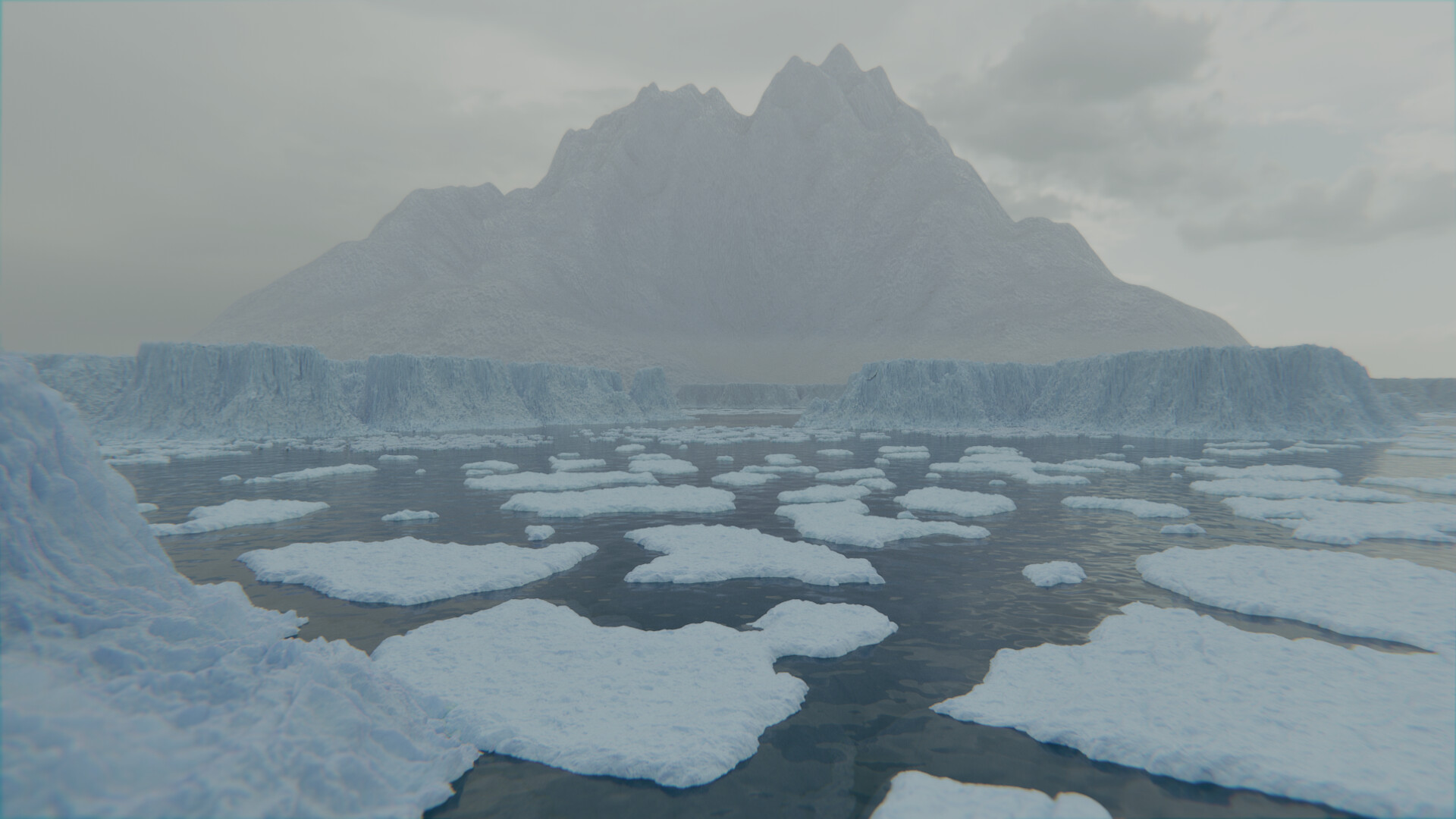 ArtStation - Ice Landscape | Blender