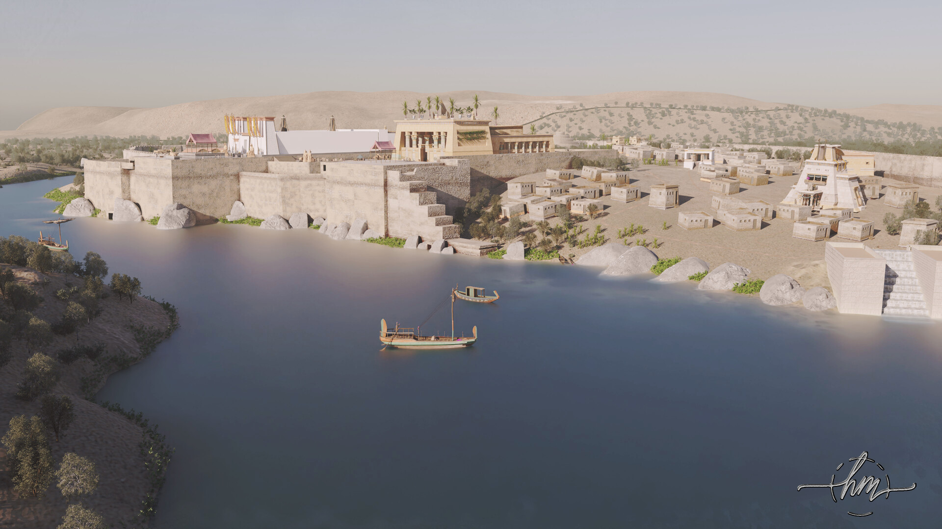 ArtStation - Elephantine Island, Egypt