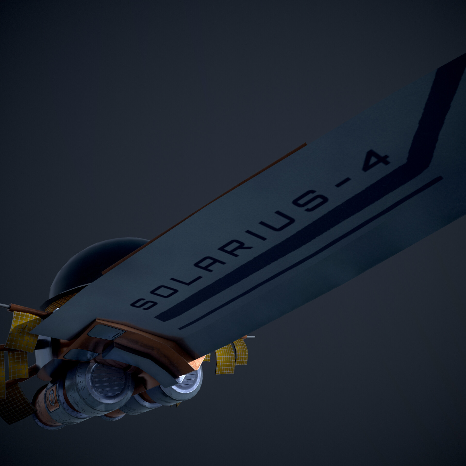 ArtStation - Solarius - 4: Space Ship Game Asset