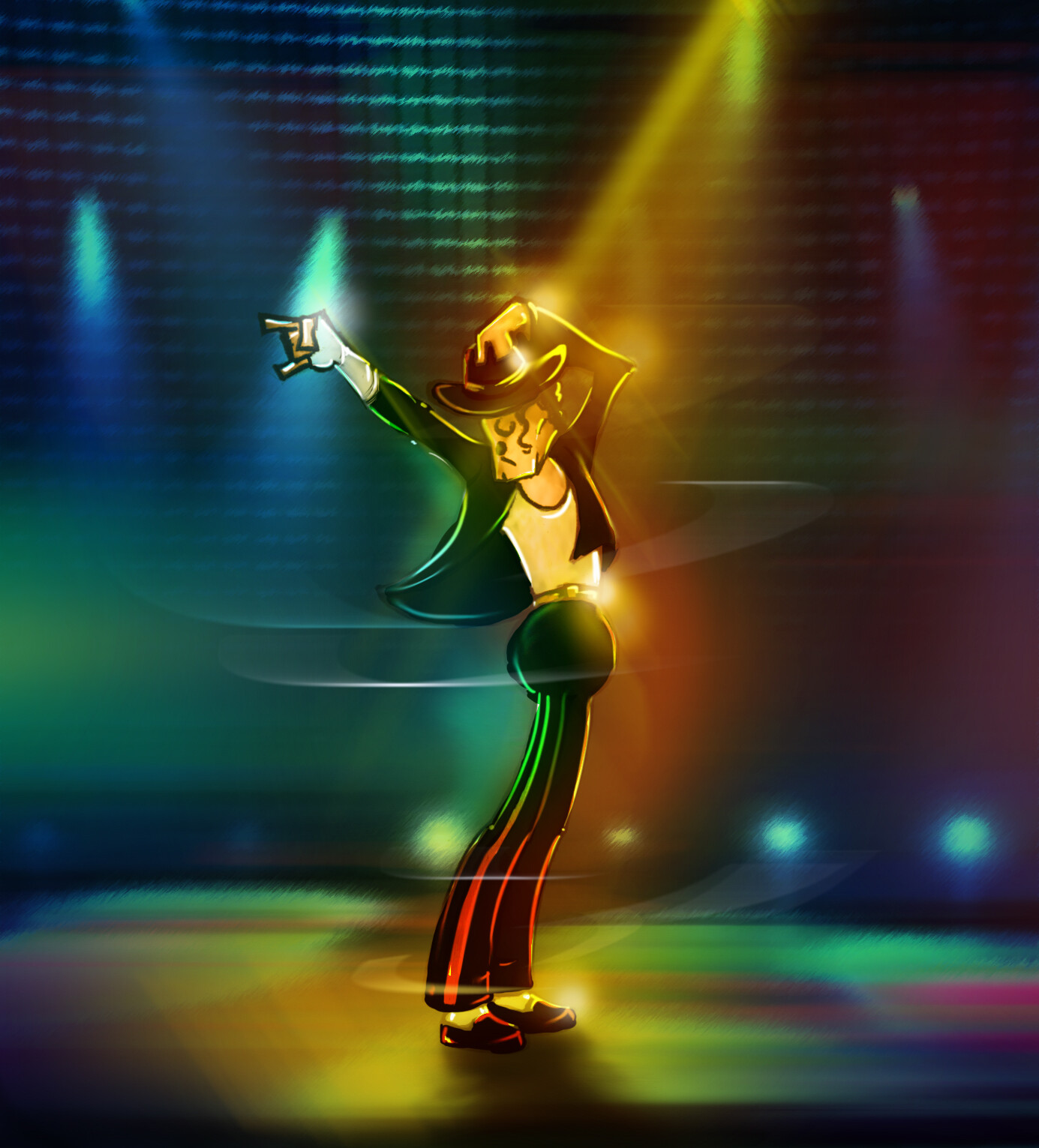 ArtStation - MJ Dance Moves Illustrations