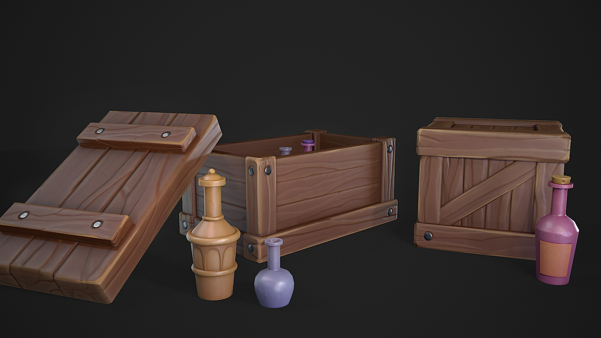 ArtStation - Stylized props