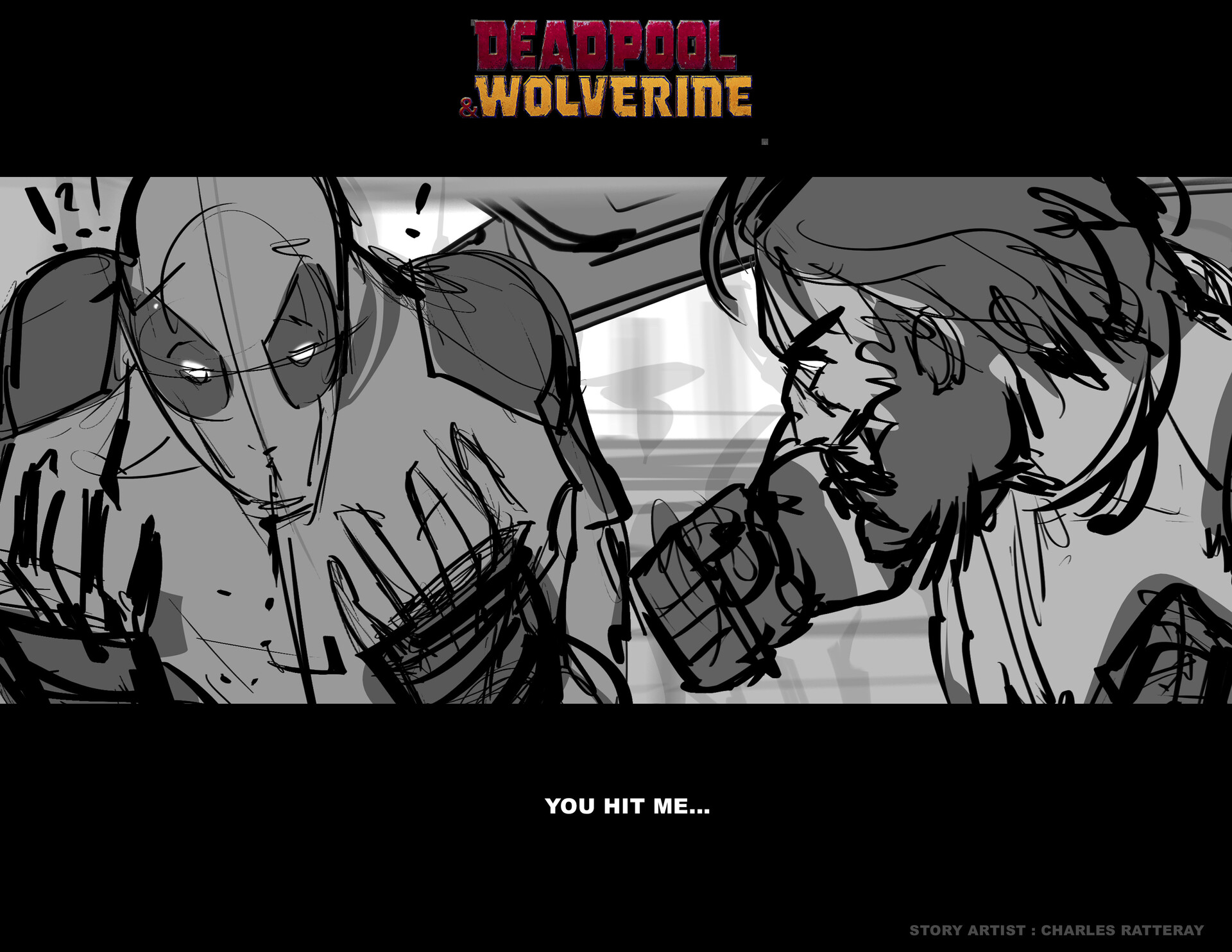 ArtStation - DEADPOOL AND WOLVERINE - CAR FIGHT intro- STORYBOARD ...
