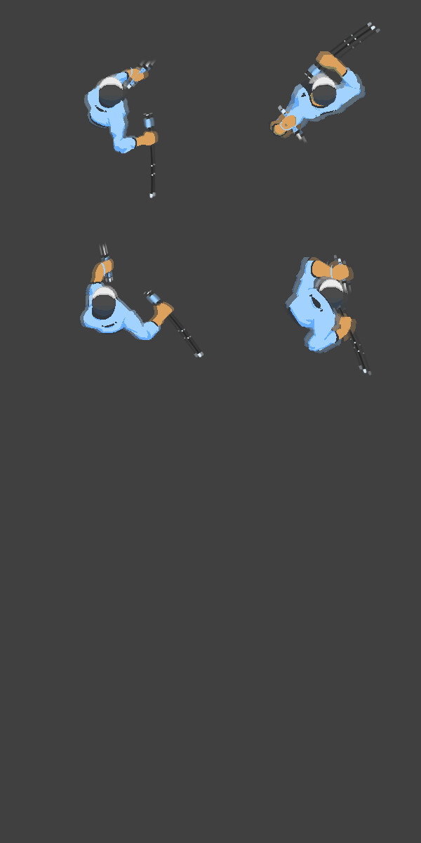 ArtStation - Top Down Action Character WIP