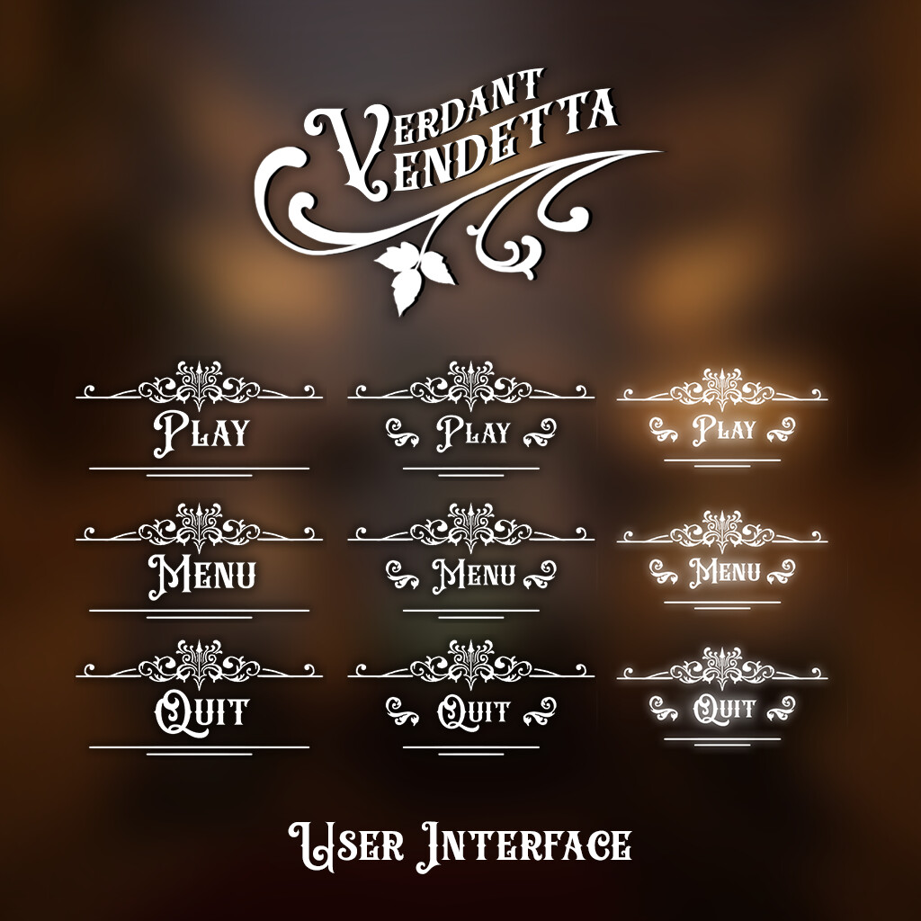 ArtStation - Verdant Vendetta | User Interface