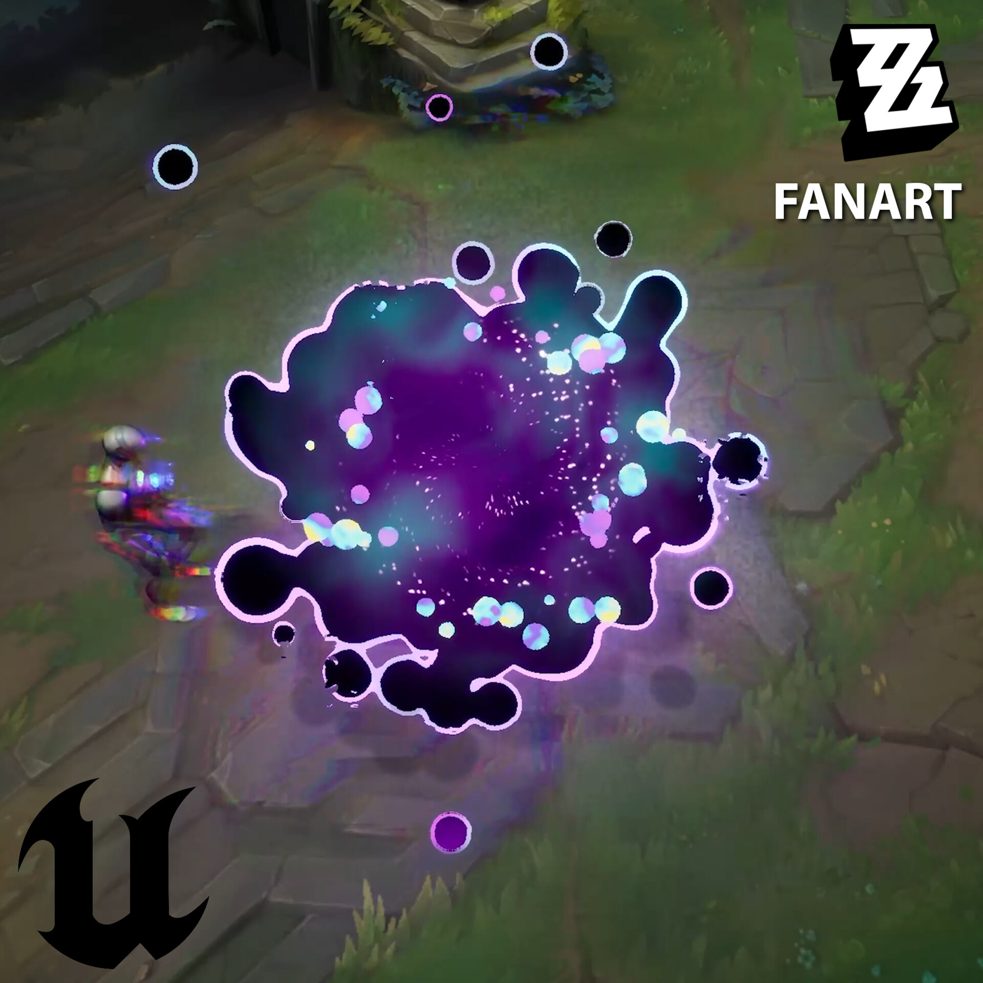 ArtStation - Zenless Zone Zero VFX (Fanart) - Portal Area