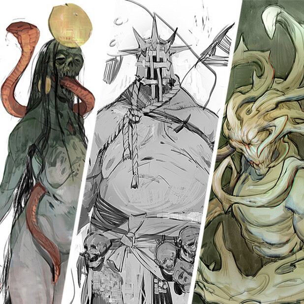 Art of Koni - Concept Artist & Illustrator - - Creatures & Monsters