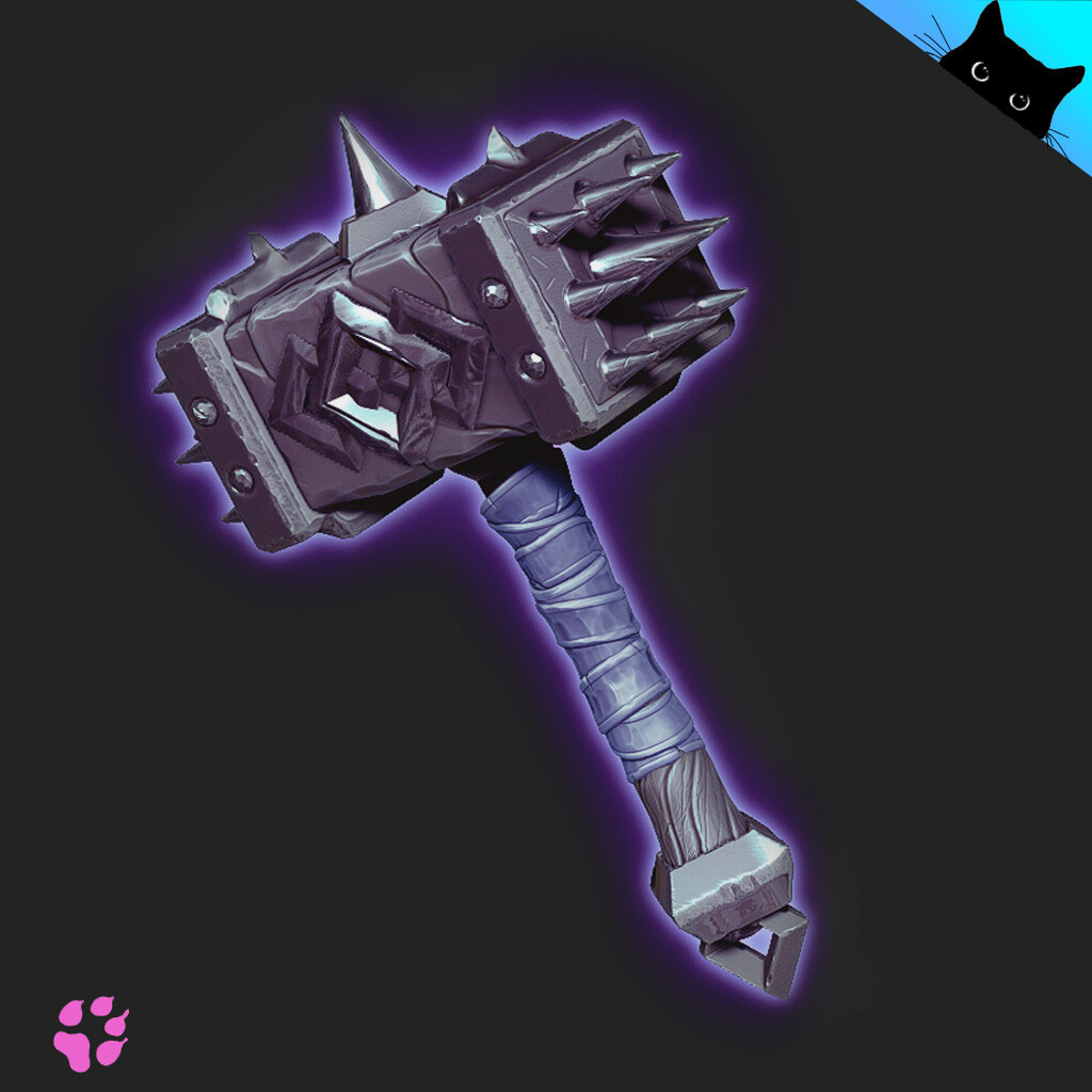 ArtStation - stylized hammer