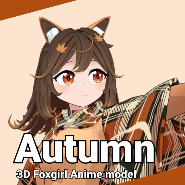 ArtStation - Autumn | Original work - 3D Foxgirl Anime model