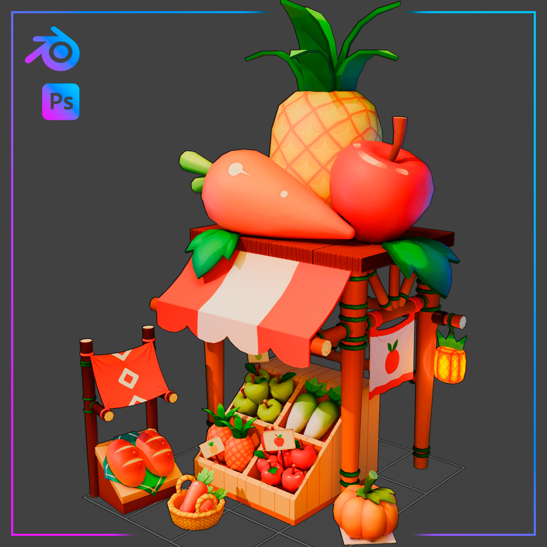 ArtStation - Food market