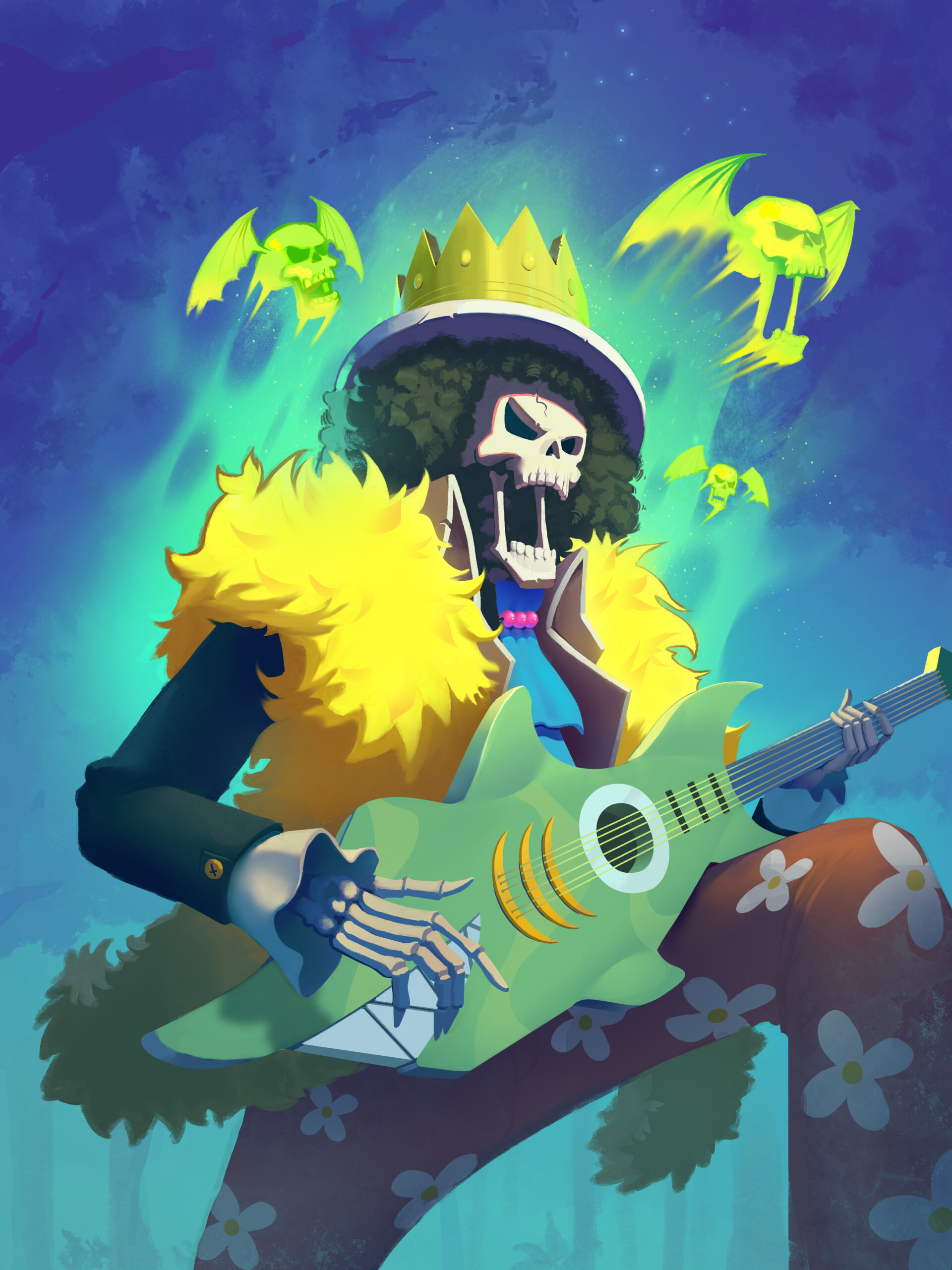 ArtStation - Brook AX7 fanart 💀