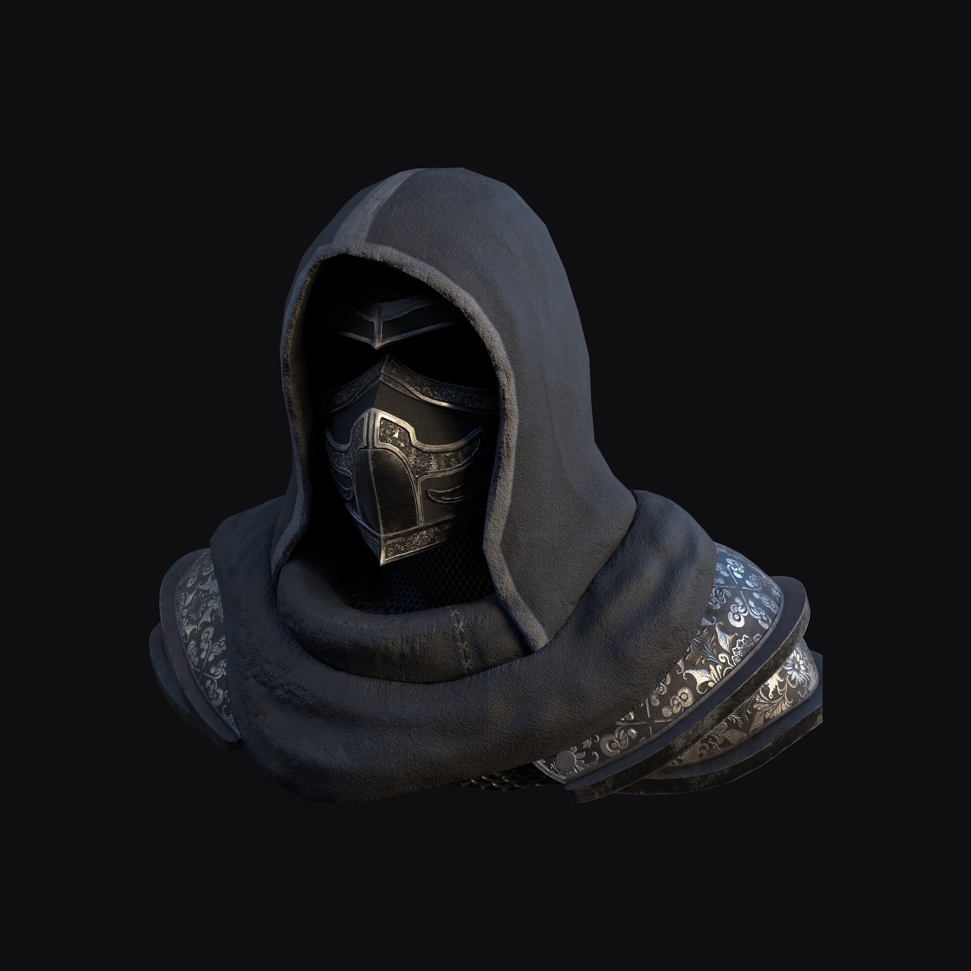 ArtStation - Light Fantasy Hood/Armor