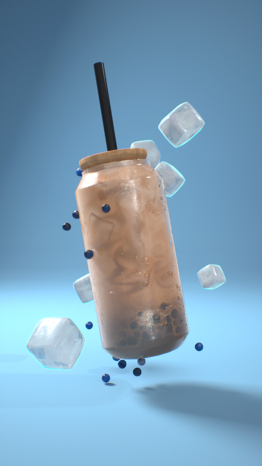 ArtStation - Bubble tea Graphic design