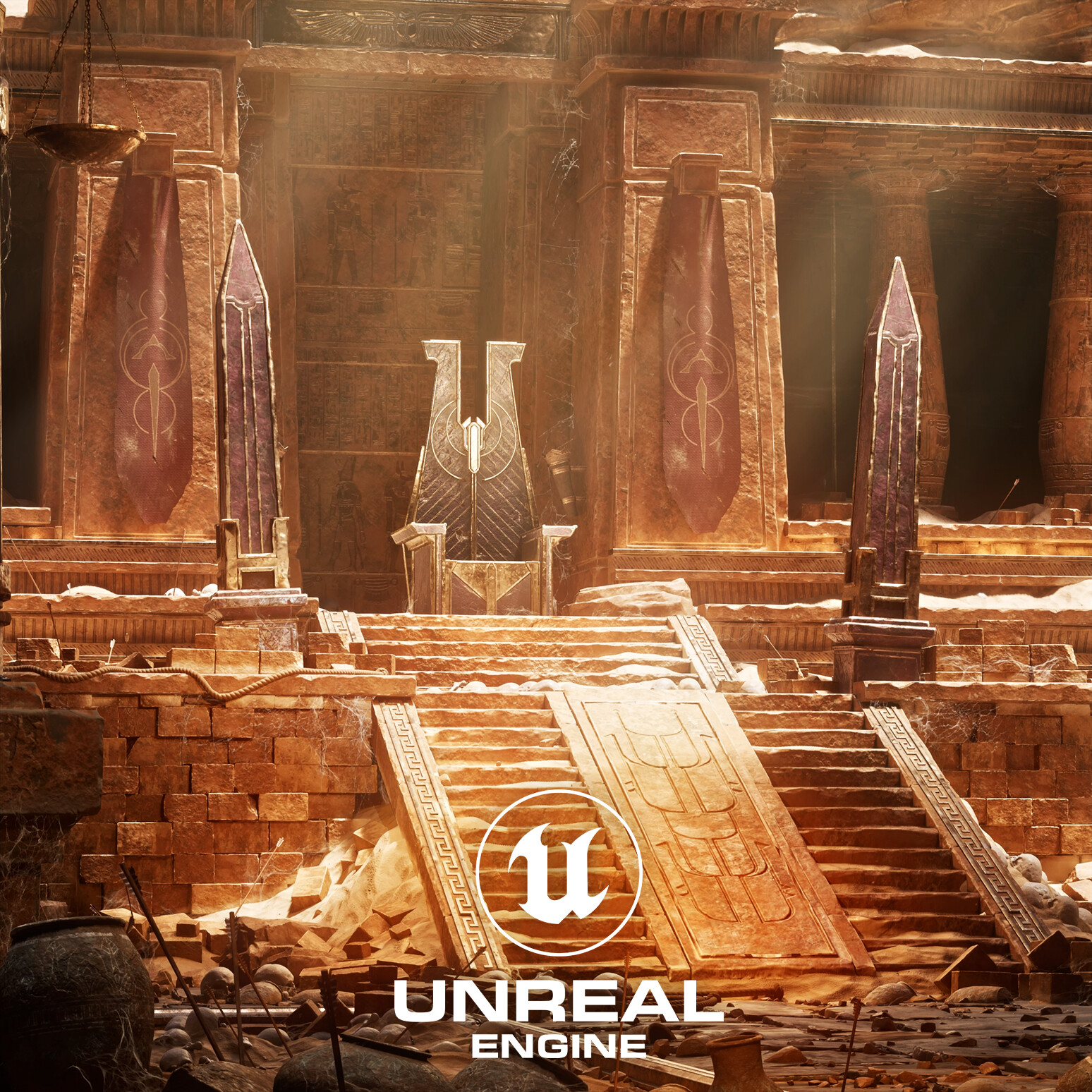 ArtStation - Egyptian Throne Room - Realtime Environment
