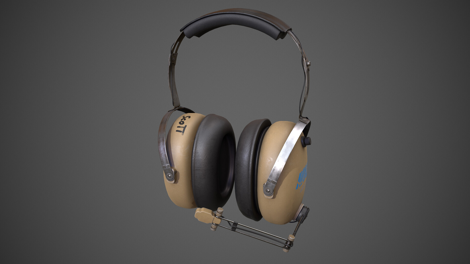 ArtStation - AVIALL Aircraft Pilot Headset