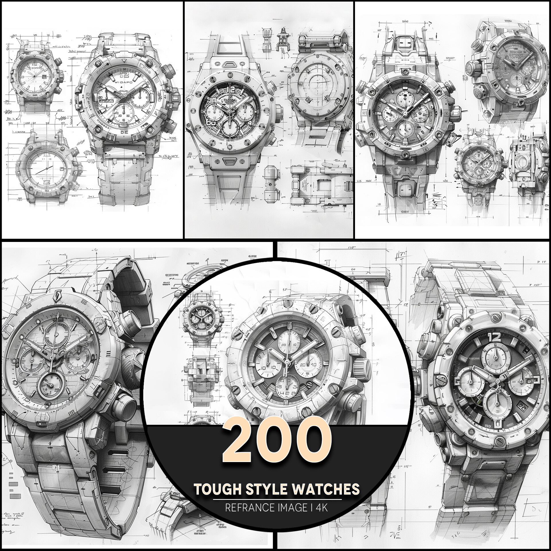 ArtStation - Tough Style Watches 4K Reference/Concept Images