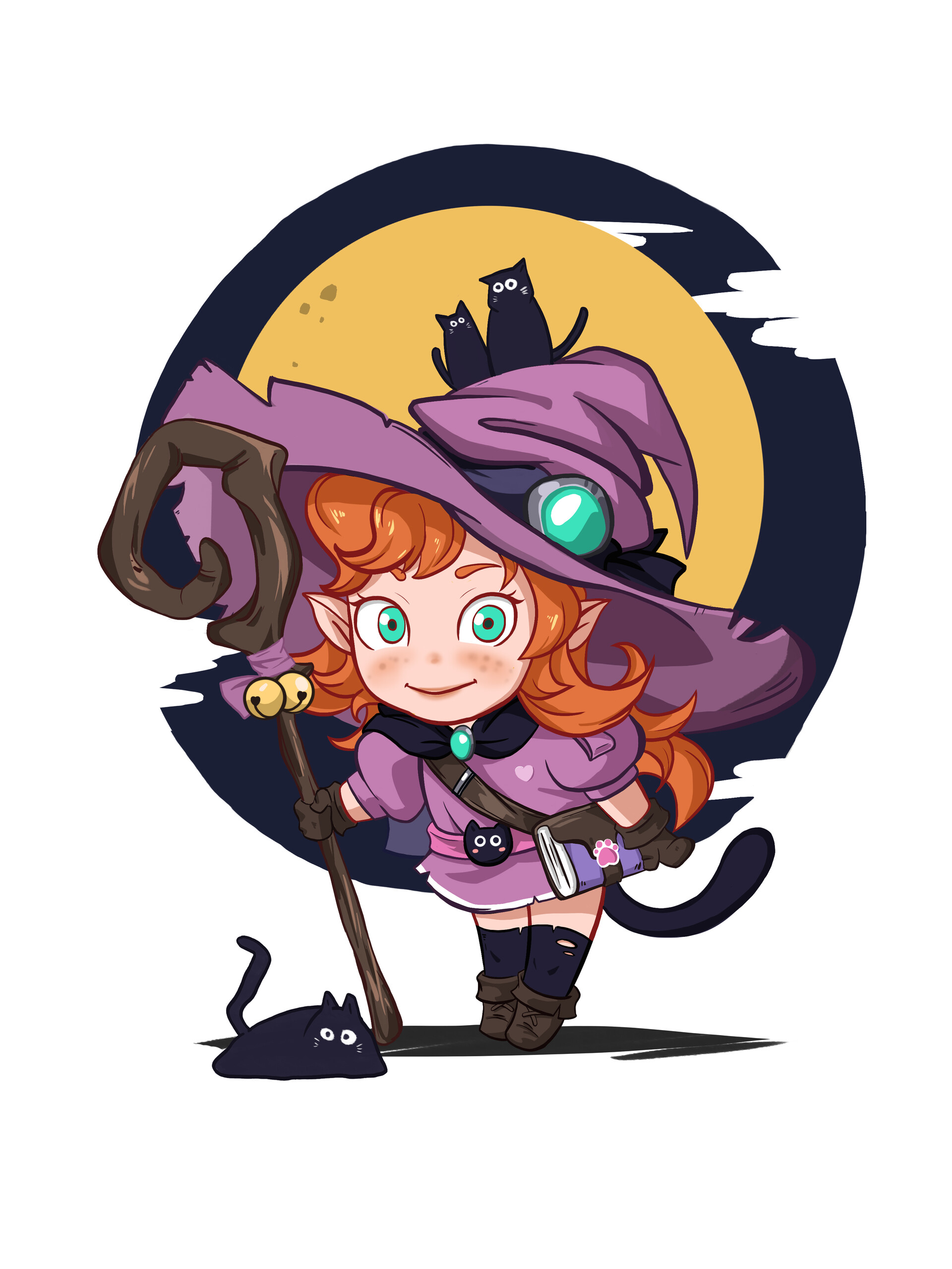 ArtStation - cat wizard SHU