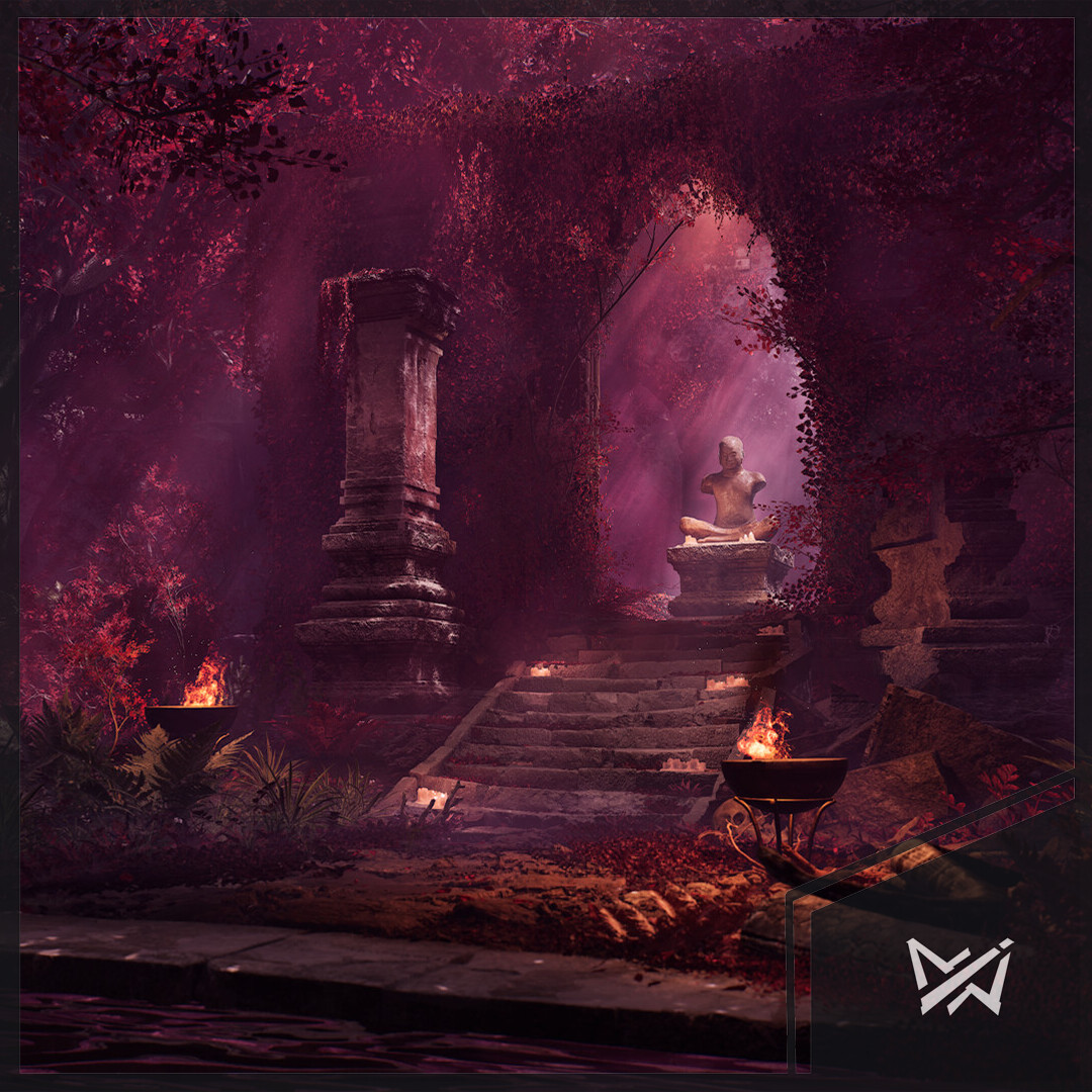 ArtStation - Ancient temple - UE5 | Gamedev Bootcamp | Isaev Workshop