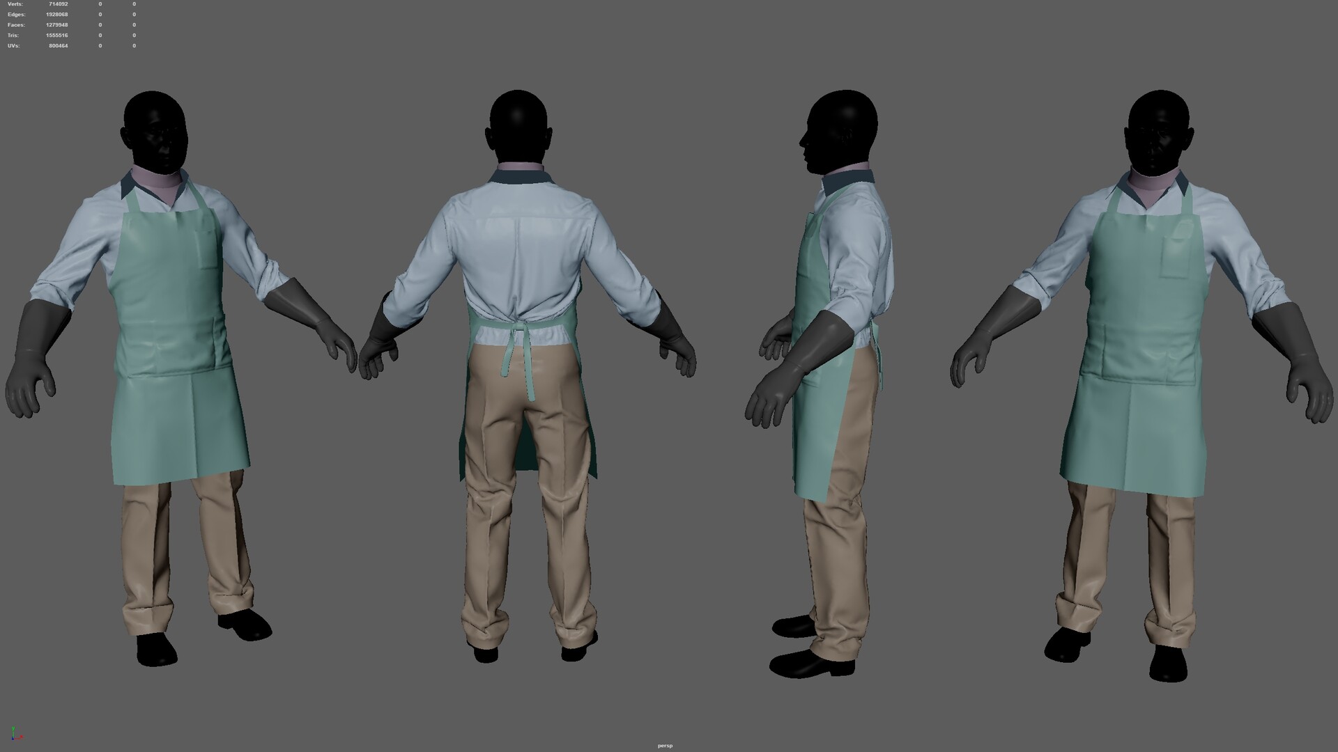 ArtStation - Cloth Study- WIP