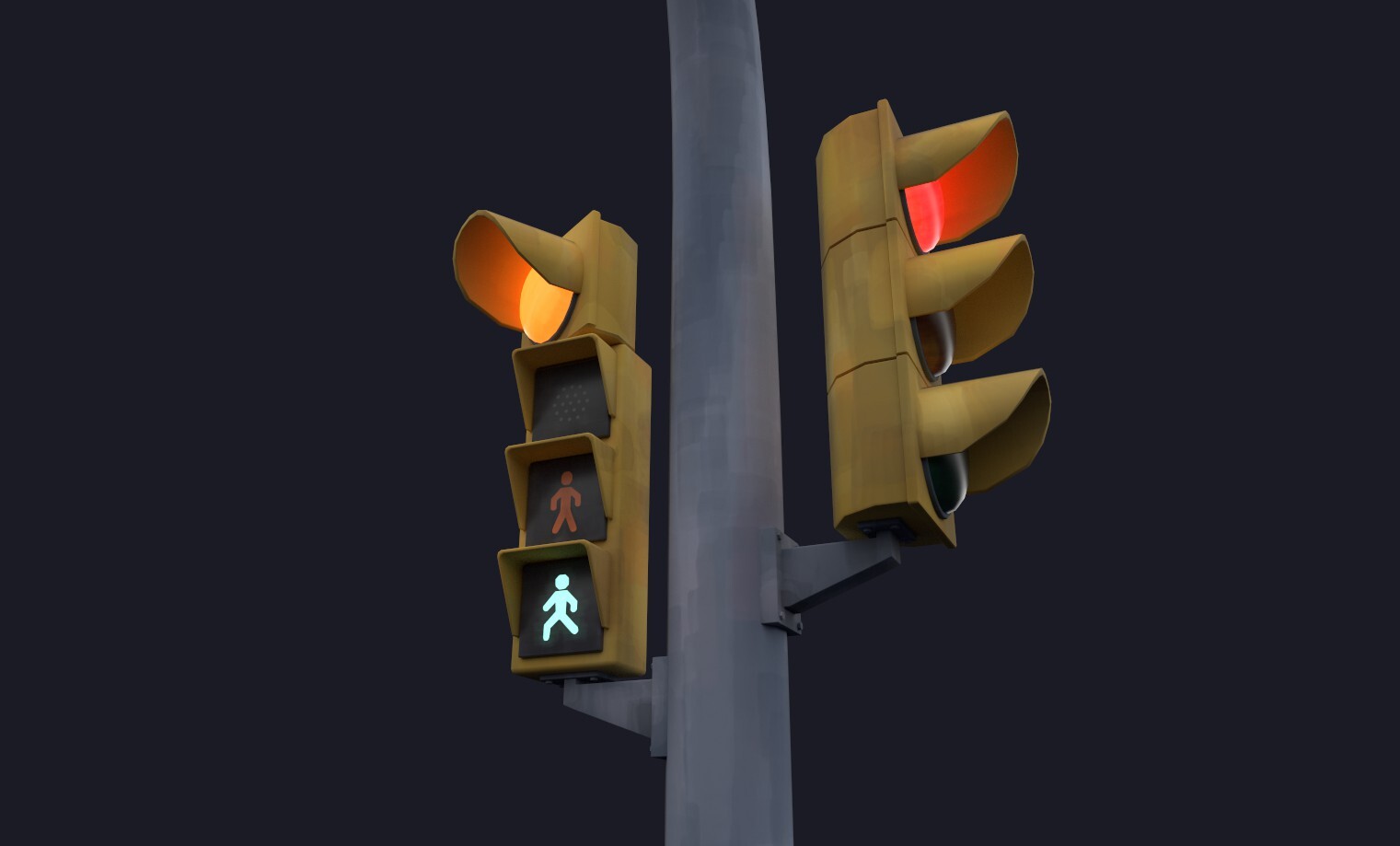 ArtStation - Hand-painted Traffic Light