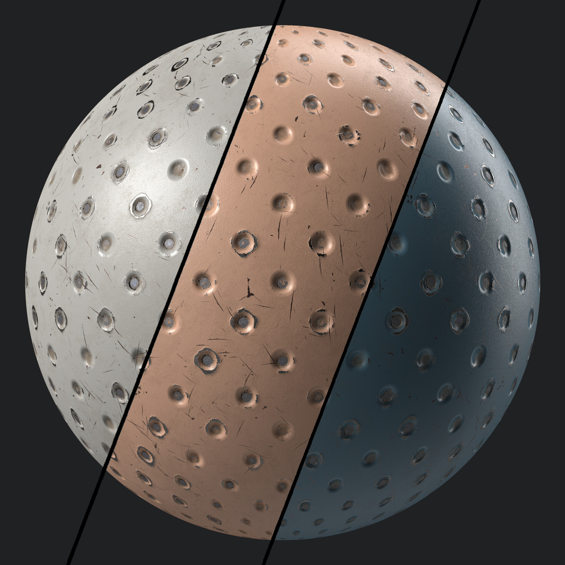 ArtStation - Metal Materials 73- Metal panels By Painting | Sbsar Pbr ...
