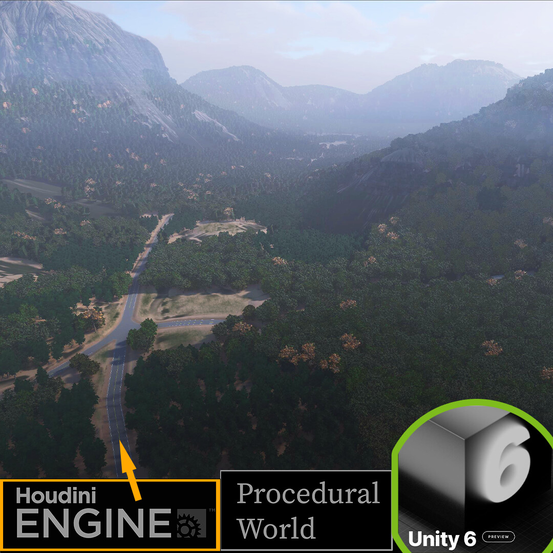 ArtStation - Unity 6 and Houdini Large Open World