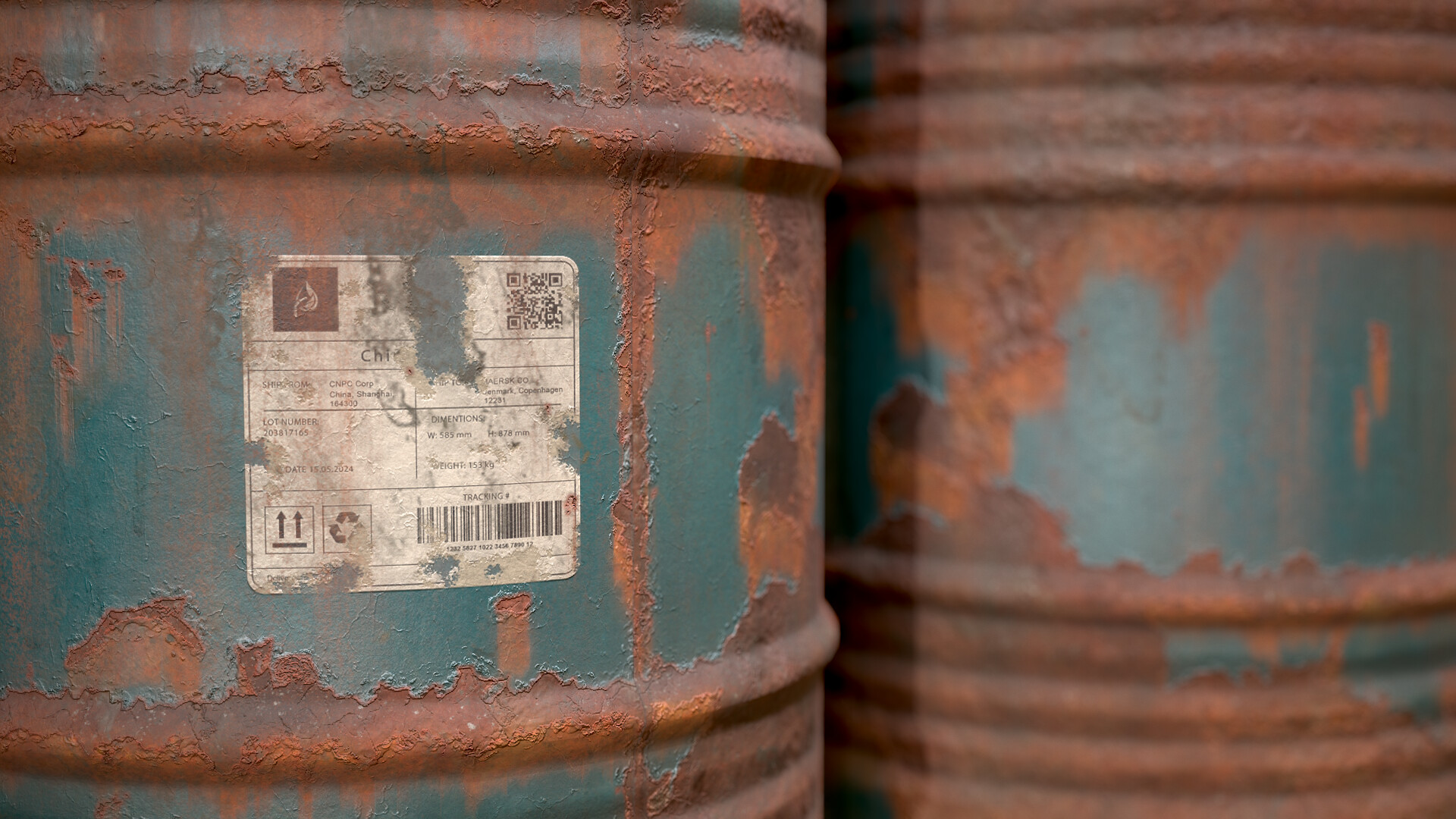 ArtStation - Metal rust barrel