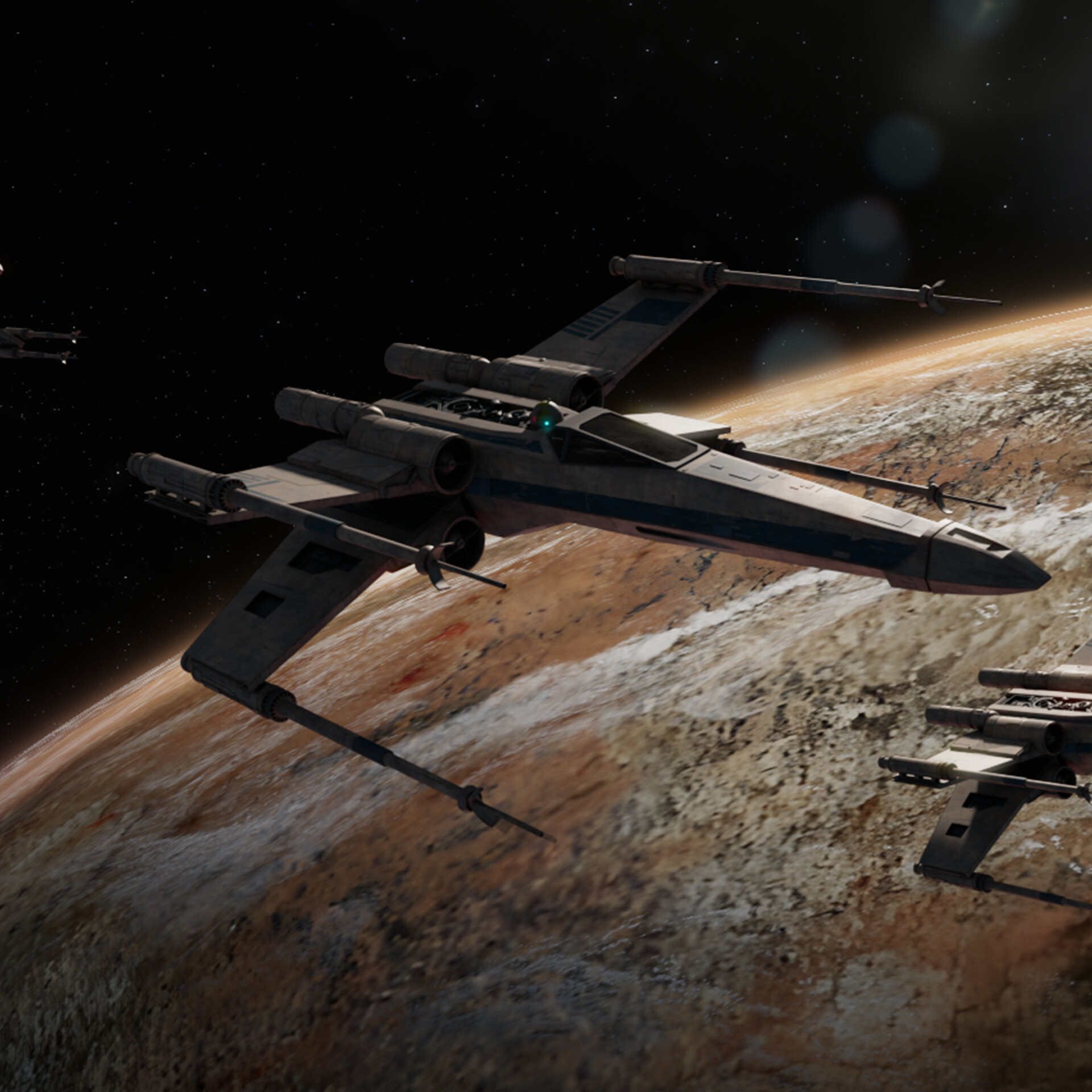 ArtStation - X-wing in the stars