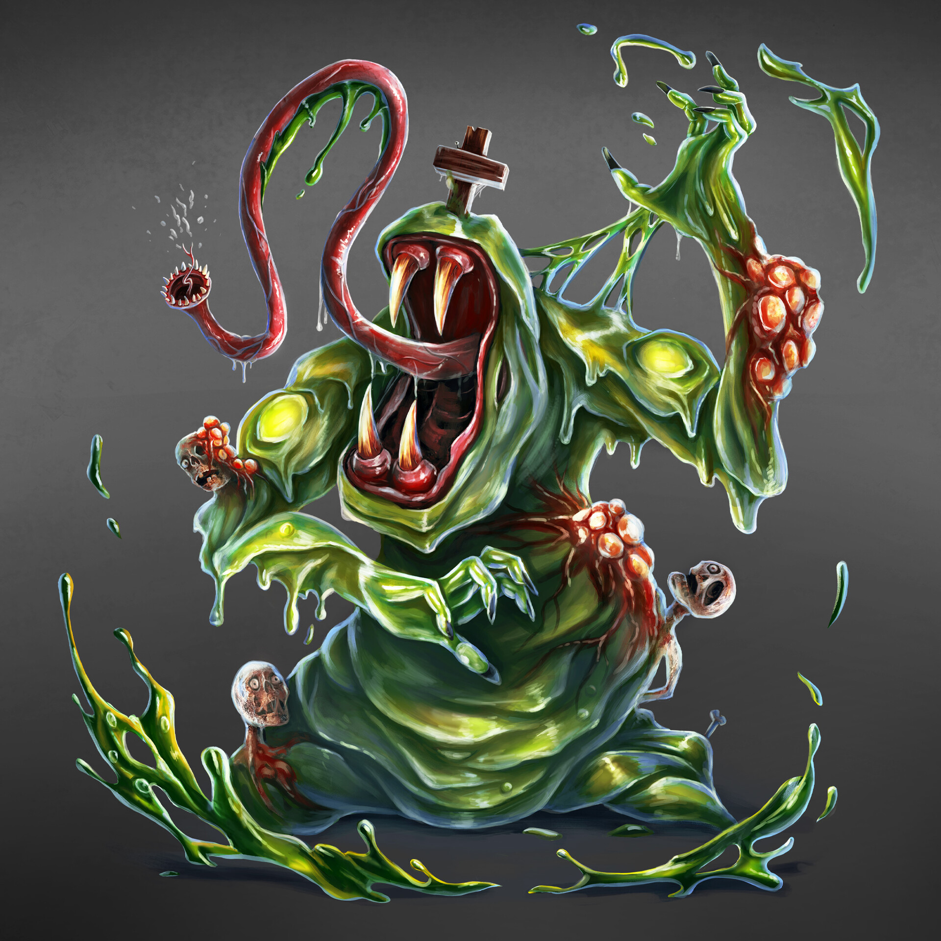 ArtStation - CREATURE CONCEPT ART - The Goo Monster