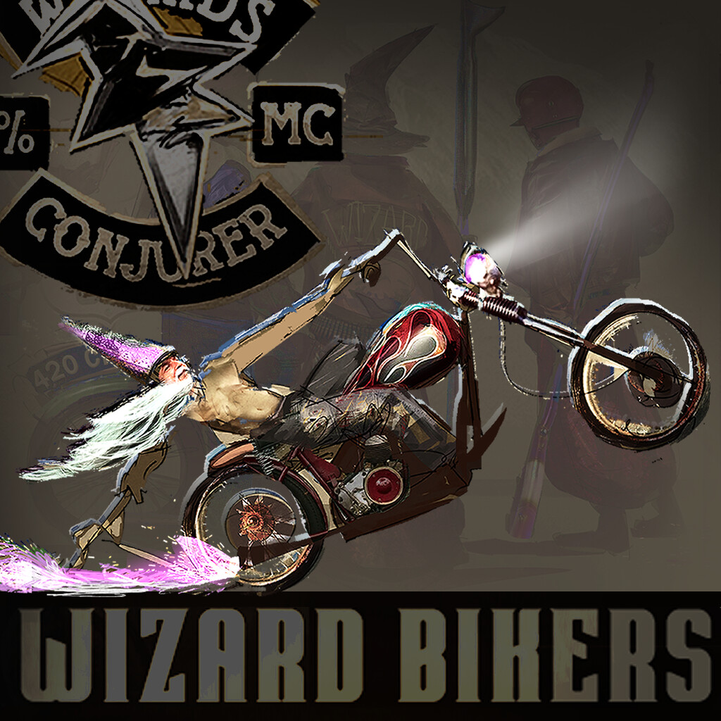 ArtStation - Wizard Bikers - crowd design