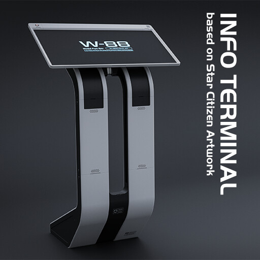 ArtStation - Sci Fi Info Terminal