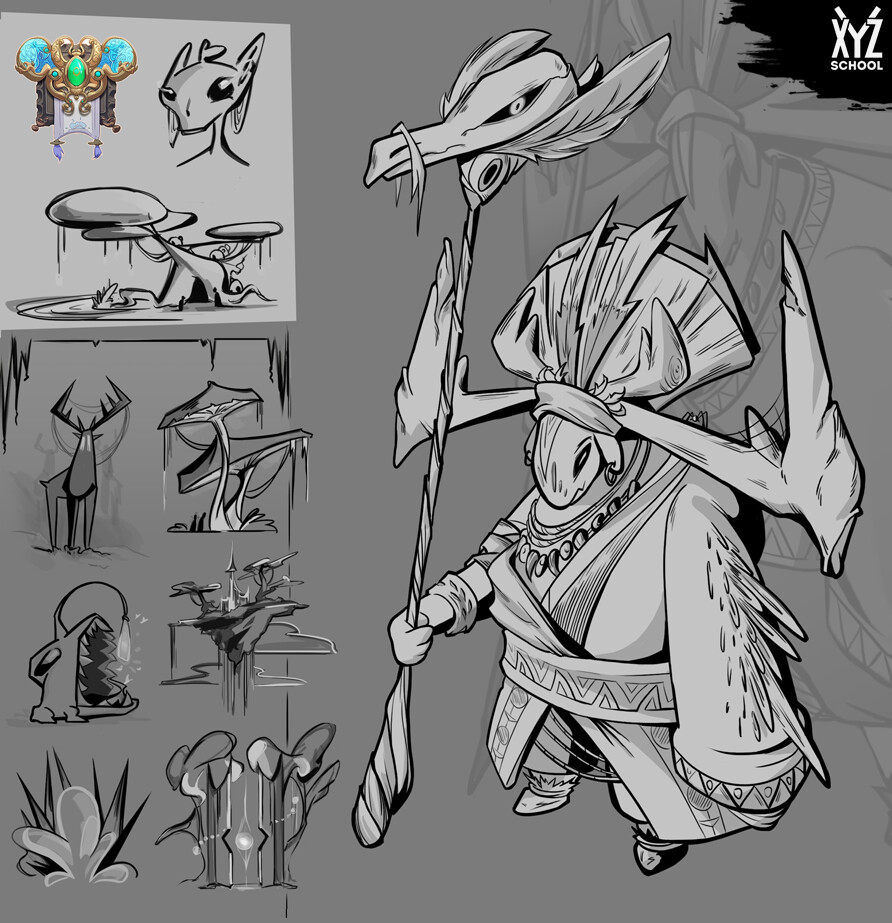 ArtStation - shaman from mysterious forest / XYZ Concept Art