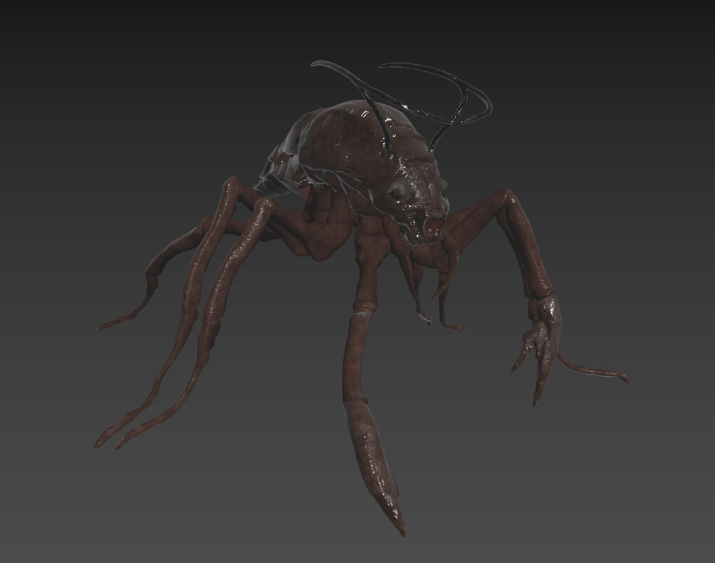 ArtStation - Roach Spider Hybrid – Creepy Creature