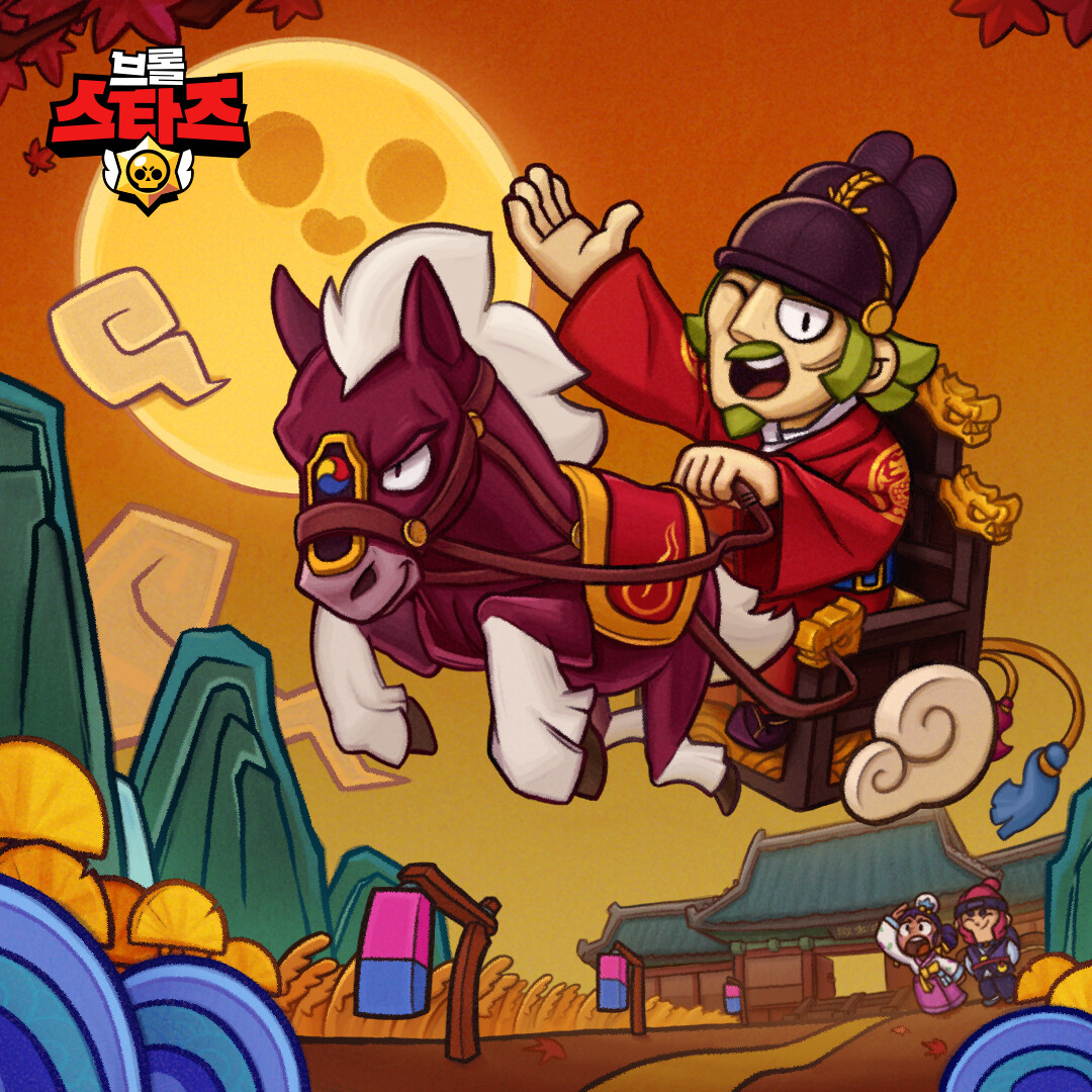ArtStation - [Brawlstars] Chuck illustration - for chuseok event