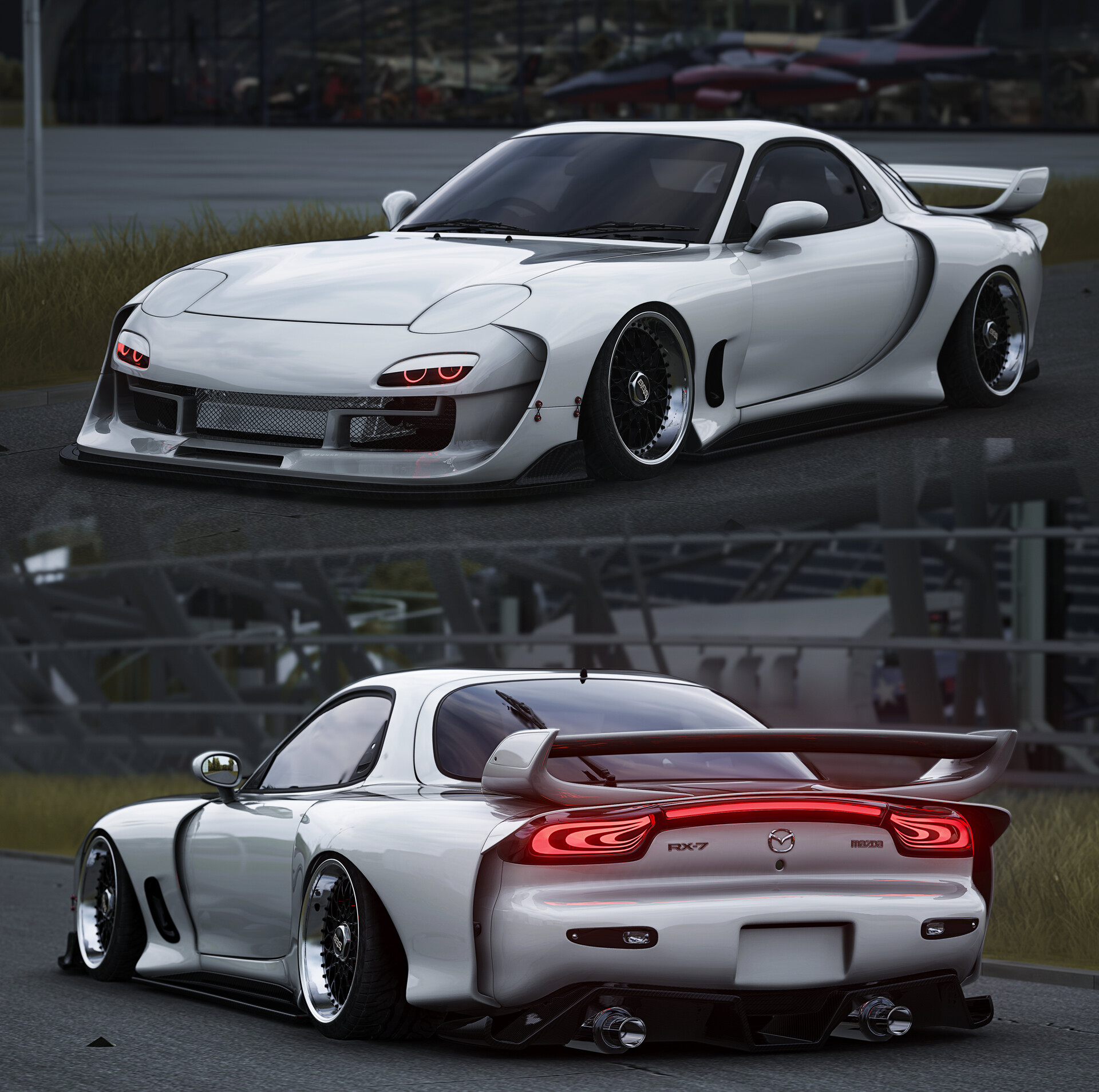 ArtStation - Mazda RX-7 Widebody