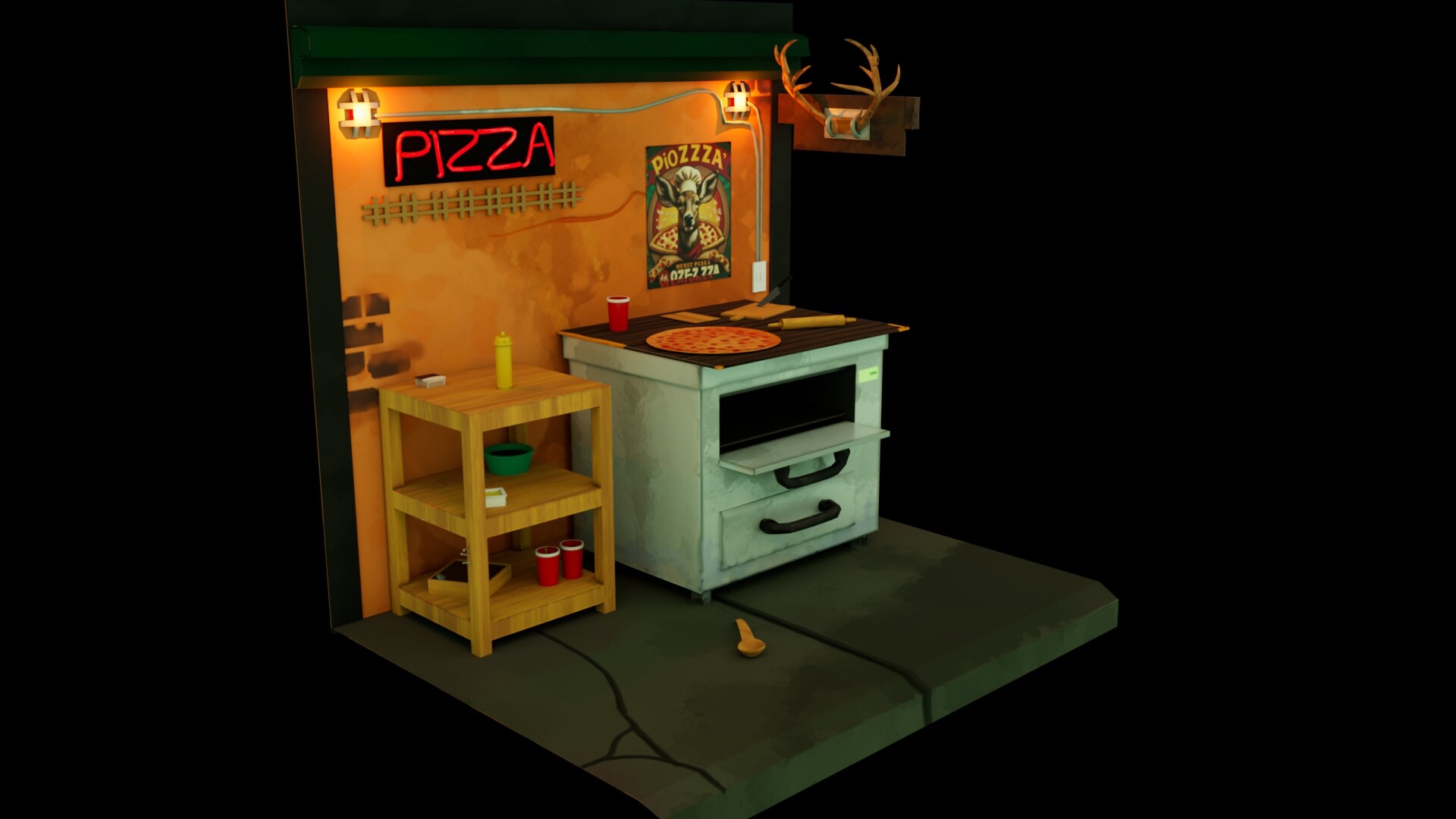 ArtStation - Deer's pizza