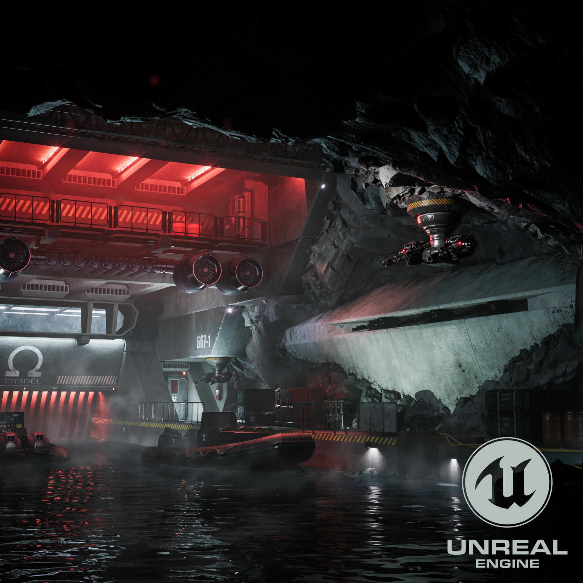 ArtStation - Cave Military Base