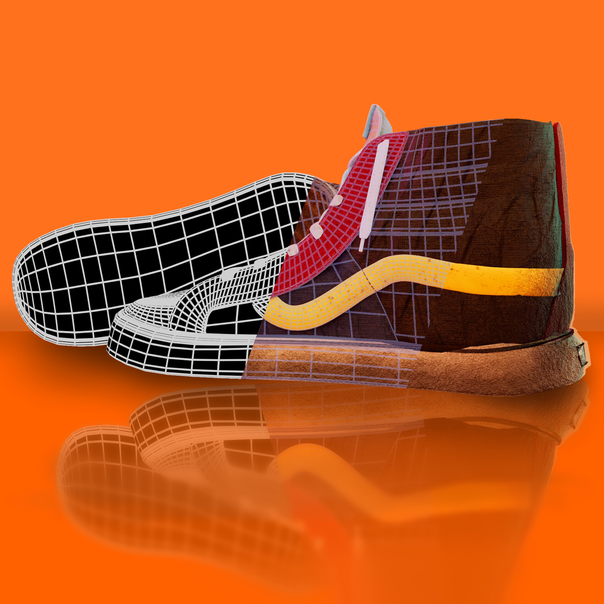 ArtStation - Vans High-top Model