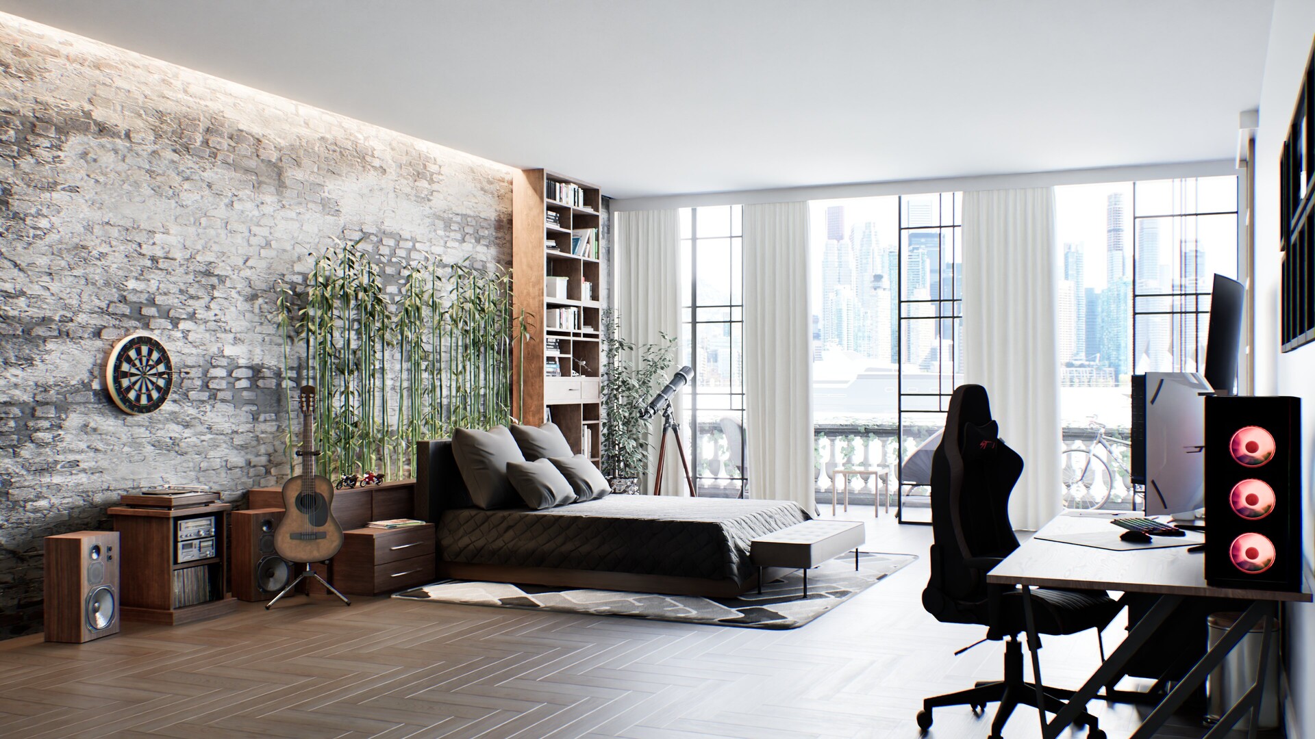 ArtStation - Bedroom in the Bay