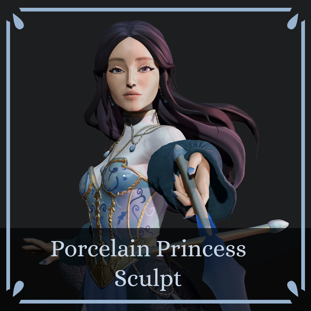 ArtStation - Porcelain Princess 3D